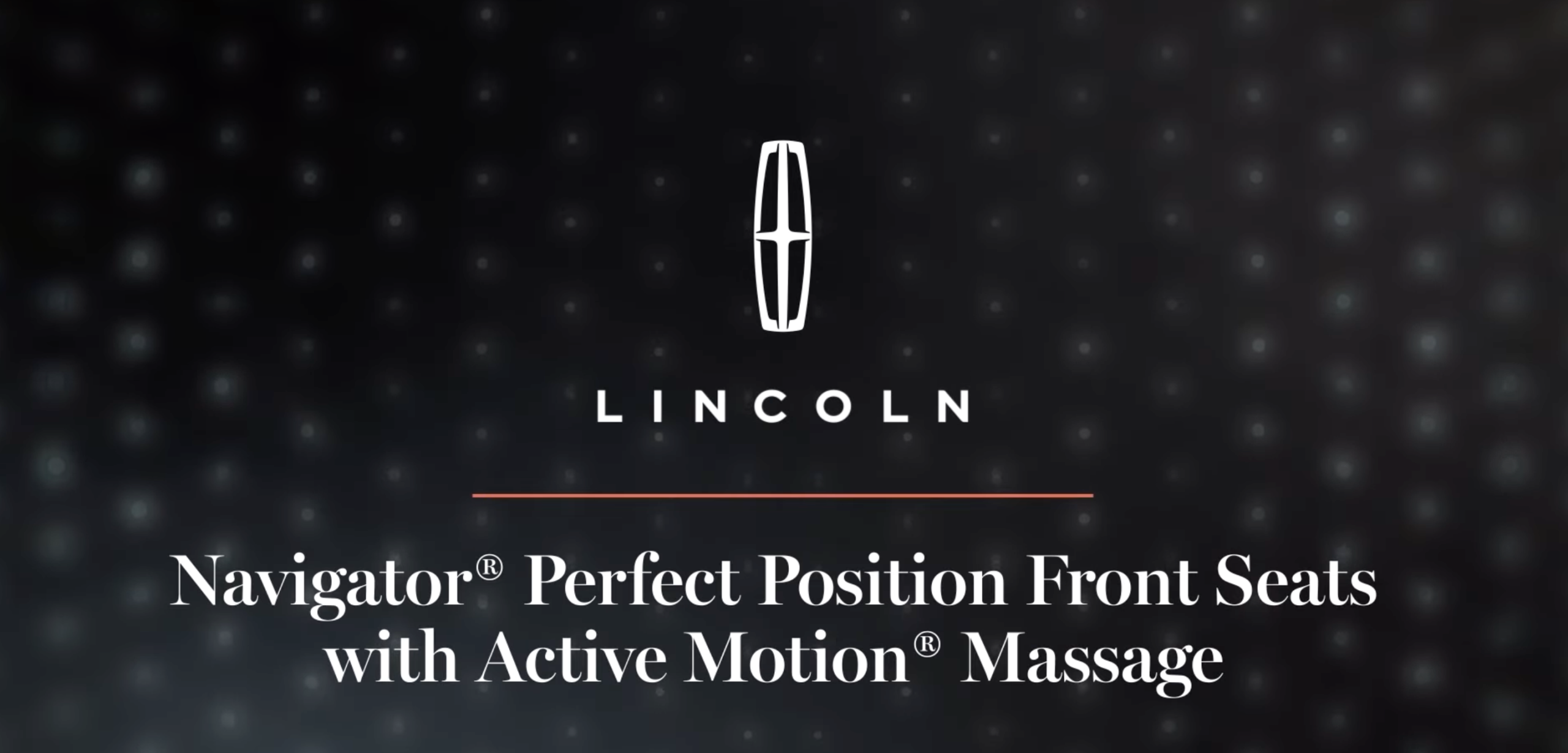 Lincoln Navigator Perfect Position Front Seats with Active Motion ...