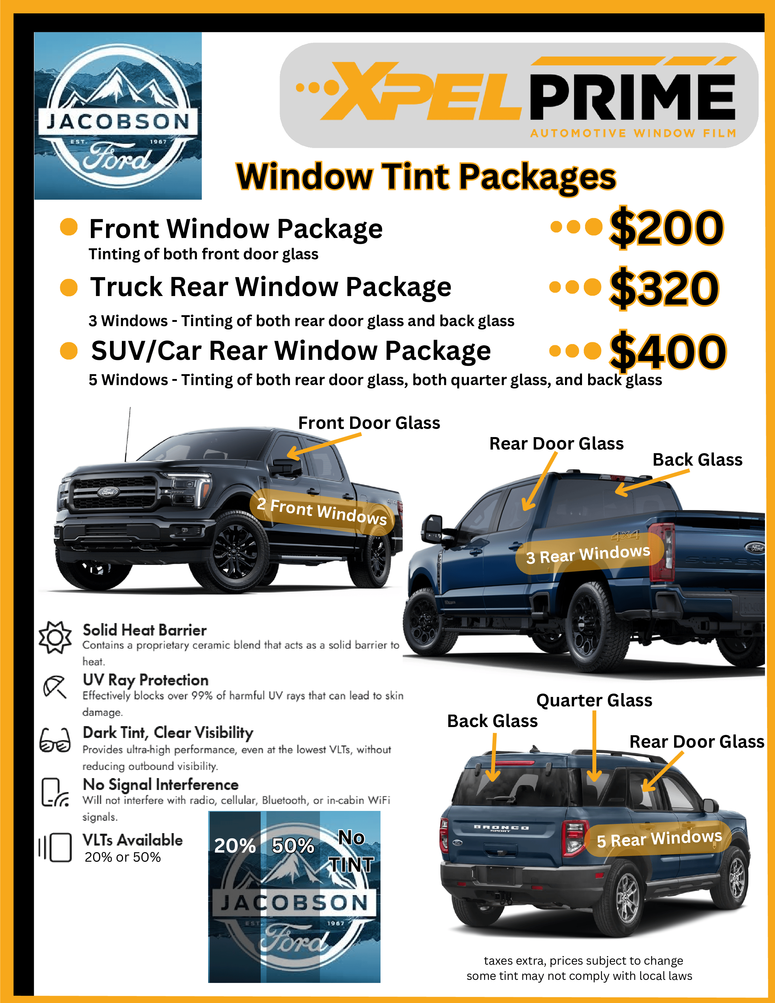 Window Tinting | Jacobson Ford
