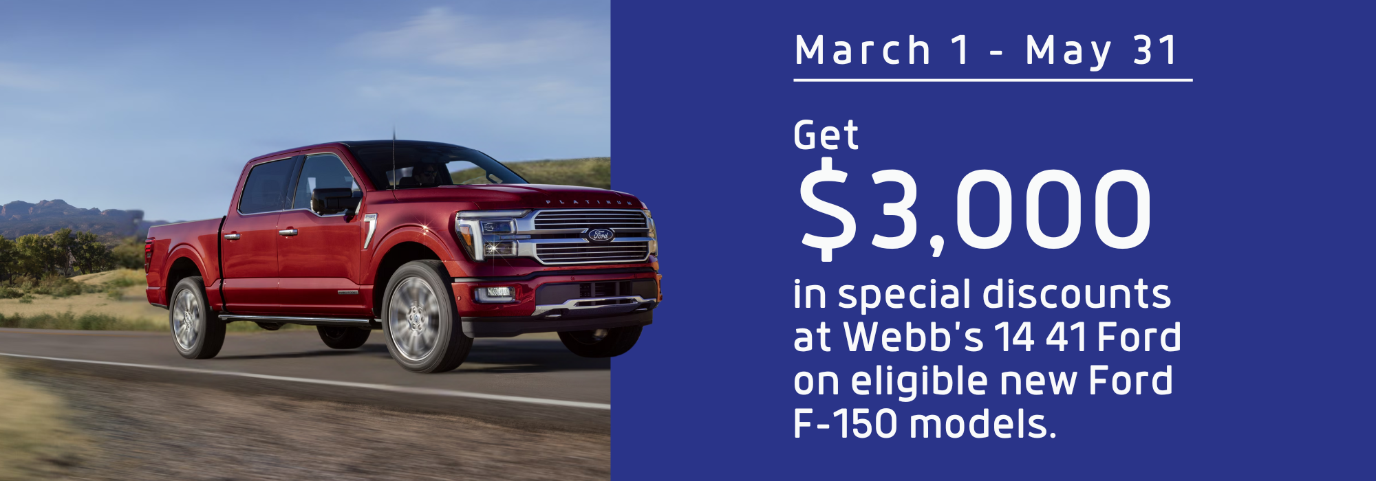 Webb's 14 41 Ford | New & Used Ford Car Dealership in Wainwright